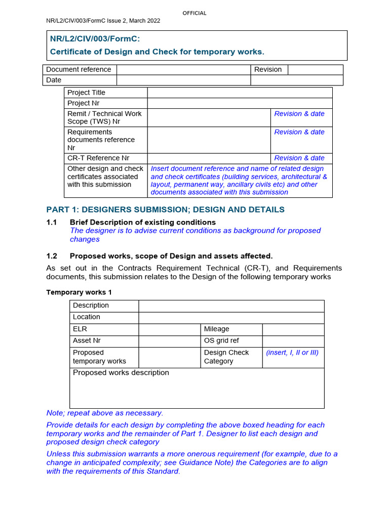NR L2 Civ 003 Formc | PDF | Rail Transport | Occupational Safety And Health