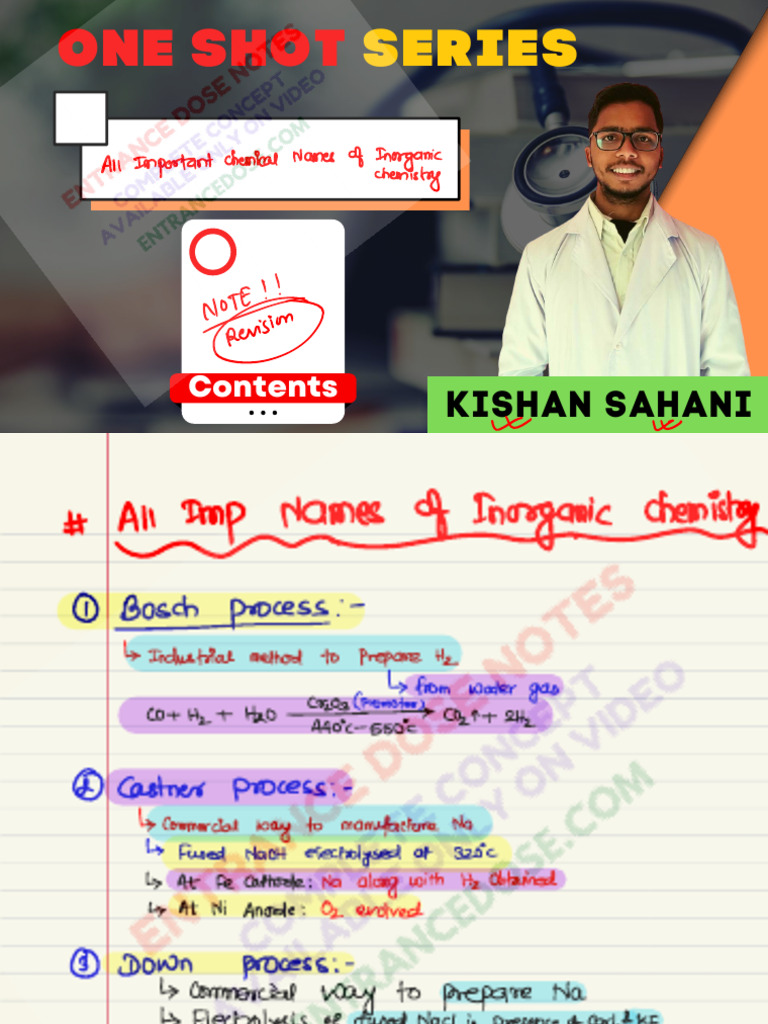 All Imp Chemical Names | PDF | Anode | Carbon