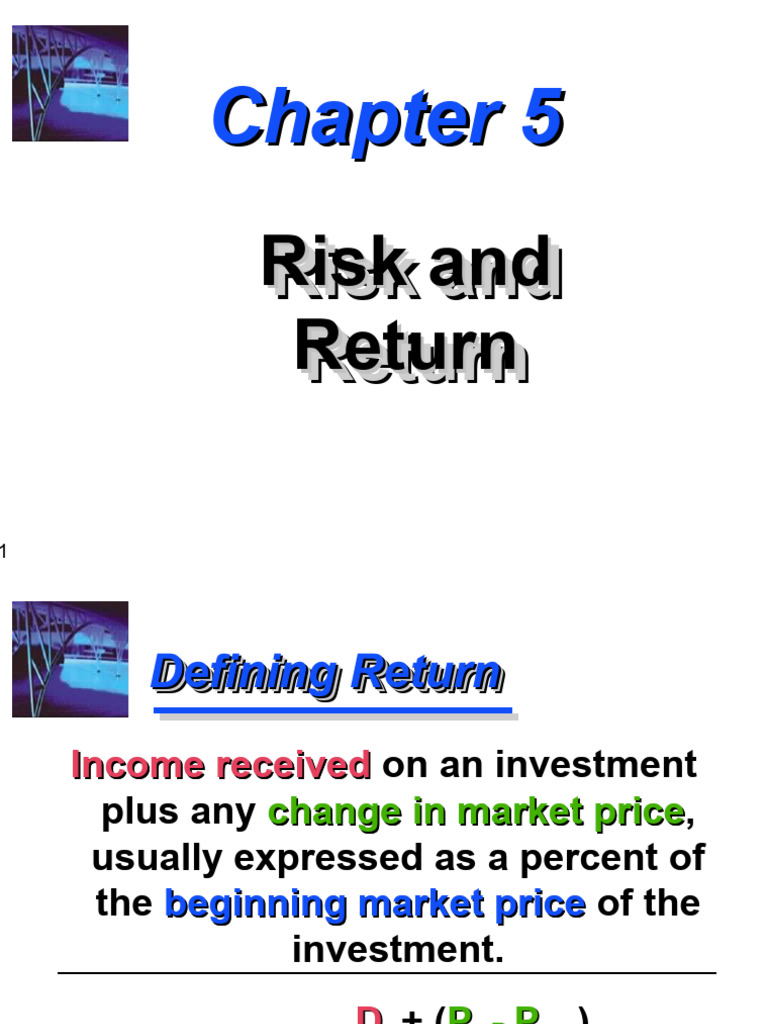 Risk and Return: Key Concepts Explained | PDF | Financial Risk ...