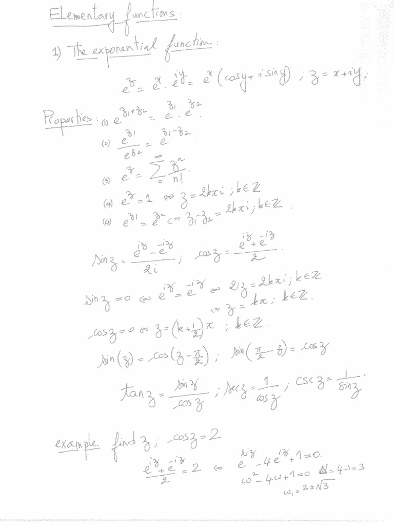 3.Elementary functions | PDF