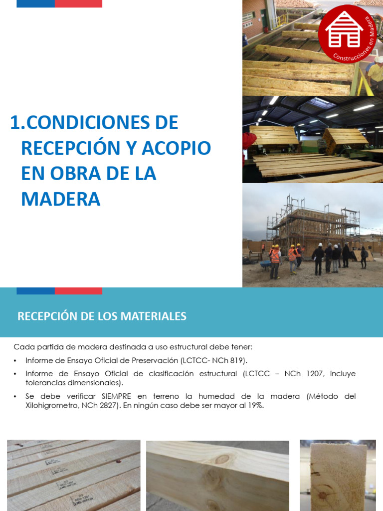 Acopio y Recepción de Madera en Obra | PDF | Madera | Materiales