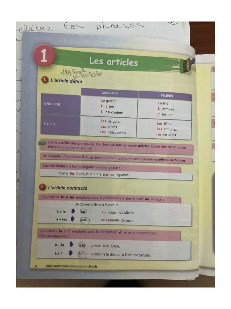 Grammaire en 36 Clés Chapitres 1-10 | PDF