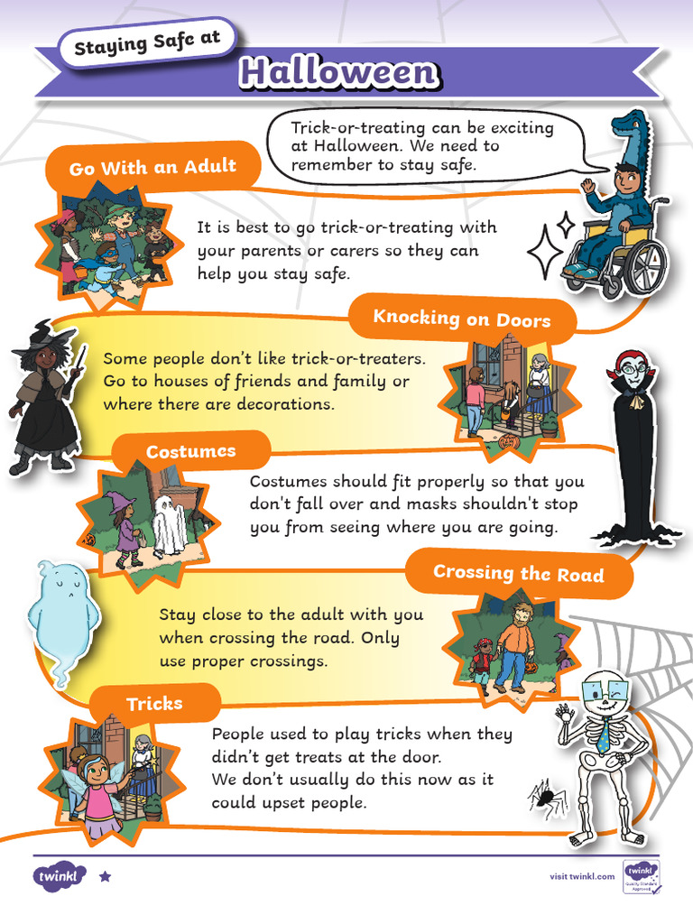 T T 253796 Staying Safe at Halloween Differentiated Reading ...