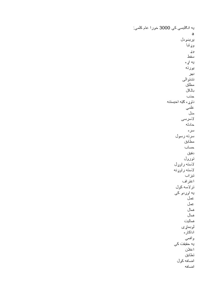 Pashto Meaning | PDF