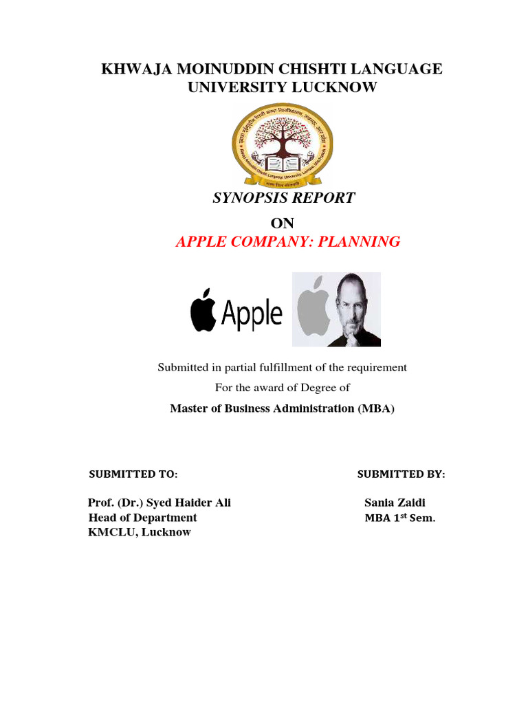 Apple Project Report | PDF | Apple Inc. | Mac Os