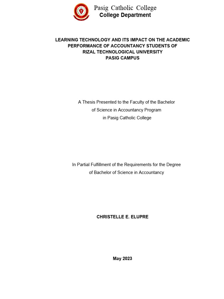 Thesis Paper Chapter 1 5 Super Final Final 231023 095655 | PDF ...