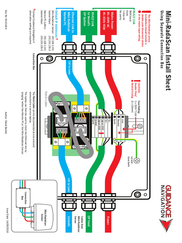 94-0148-4 Mini-RadaScan Install Sheet - Separate Connection Box | PDF ...
