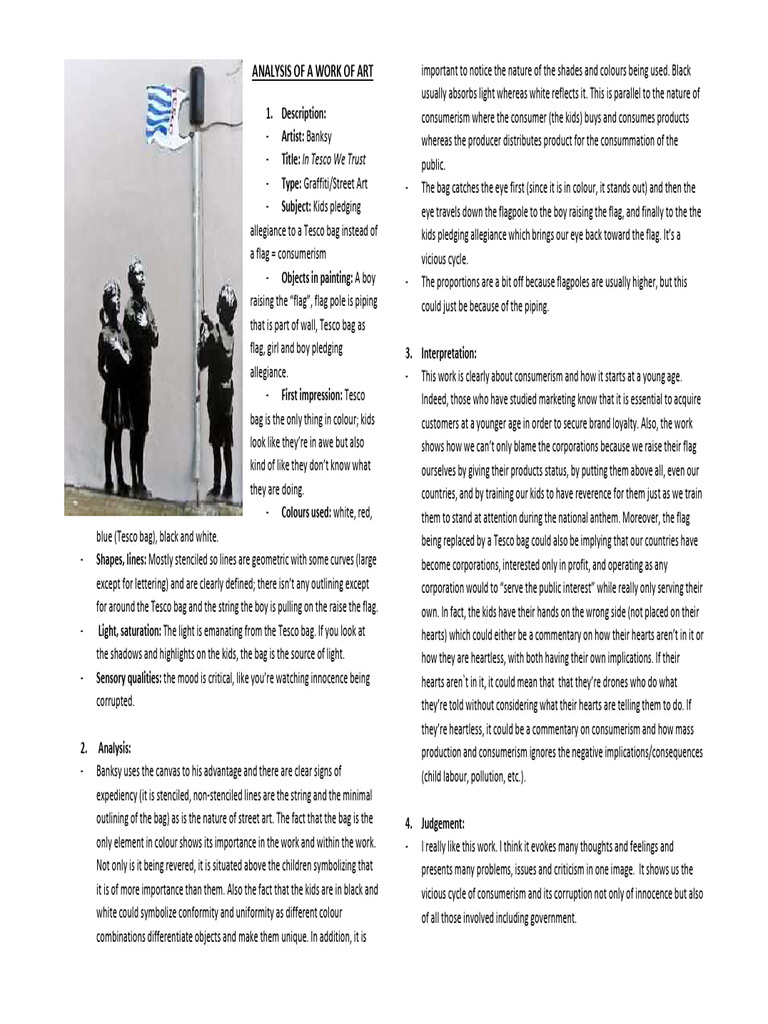 Banksy-Analysis-Example - VC | PDF | Flag