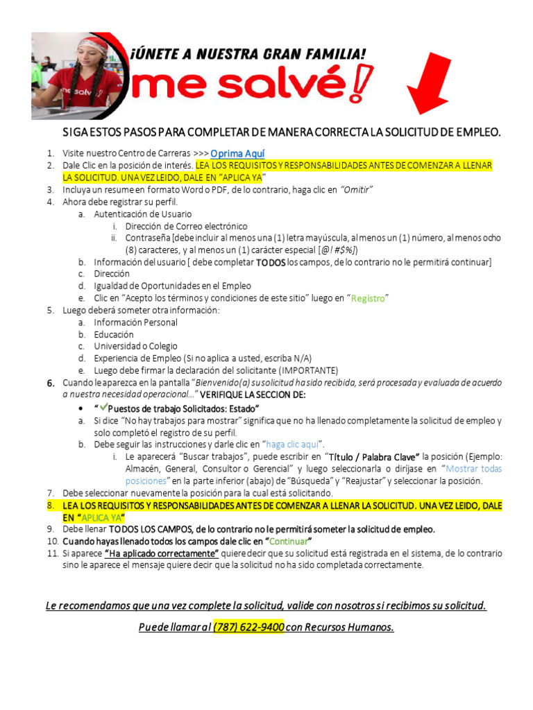 Guía Para Solicitar Empleo (Me Salvé!) | PDF | Información | Informática