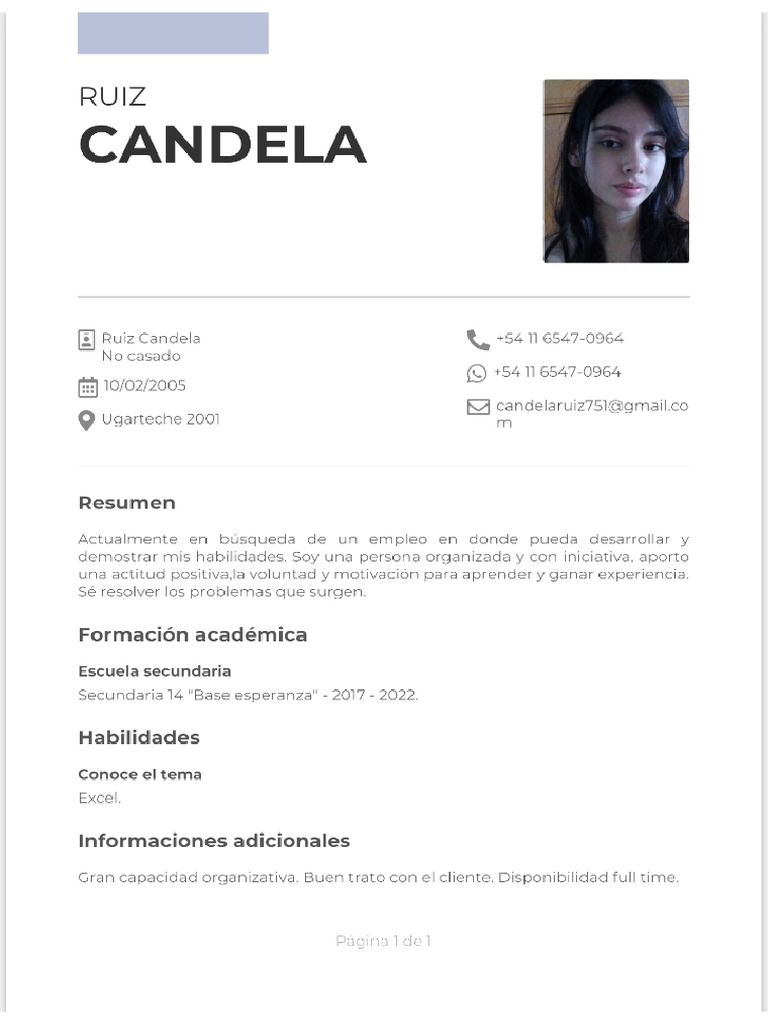 CV Cande | PDF