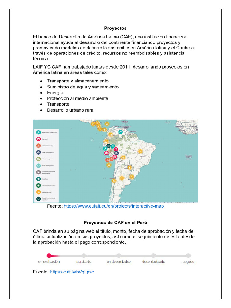 Proyectos CAF | PDF | Perú | America latina