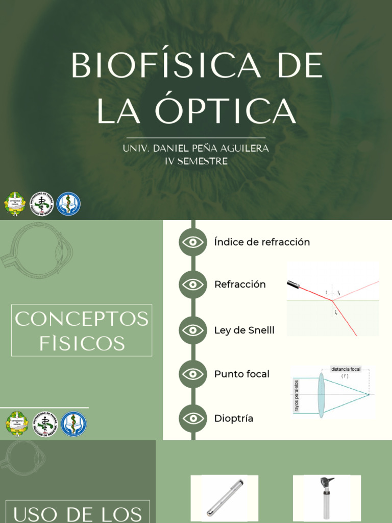 Biofísica de La Óptica | PDF | Óptica | Percepción visual