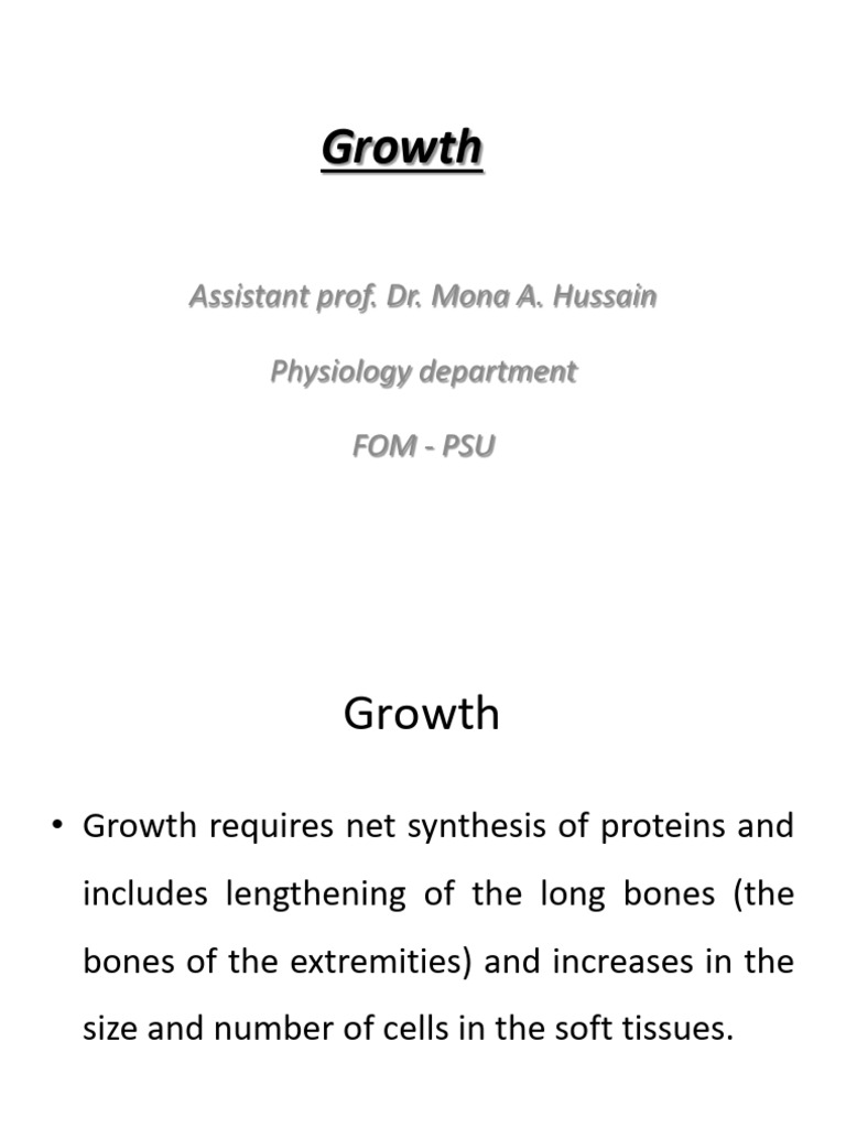 Growth | PDF | Insulin Like Growth Factor 1 | Bone