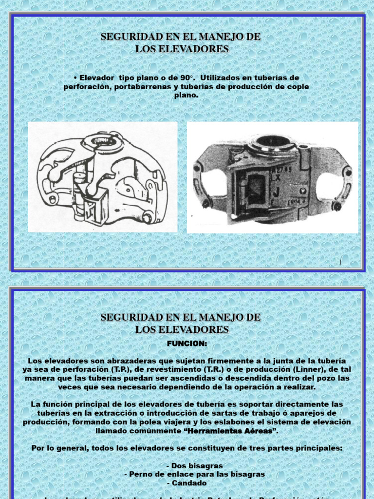 Elevadores | PDF | Tornillo | Perforación
