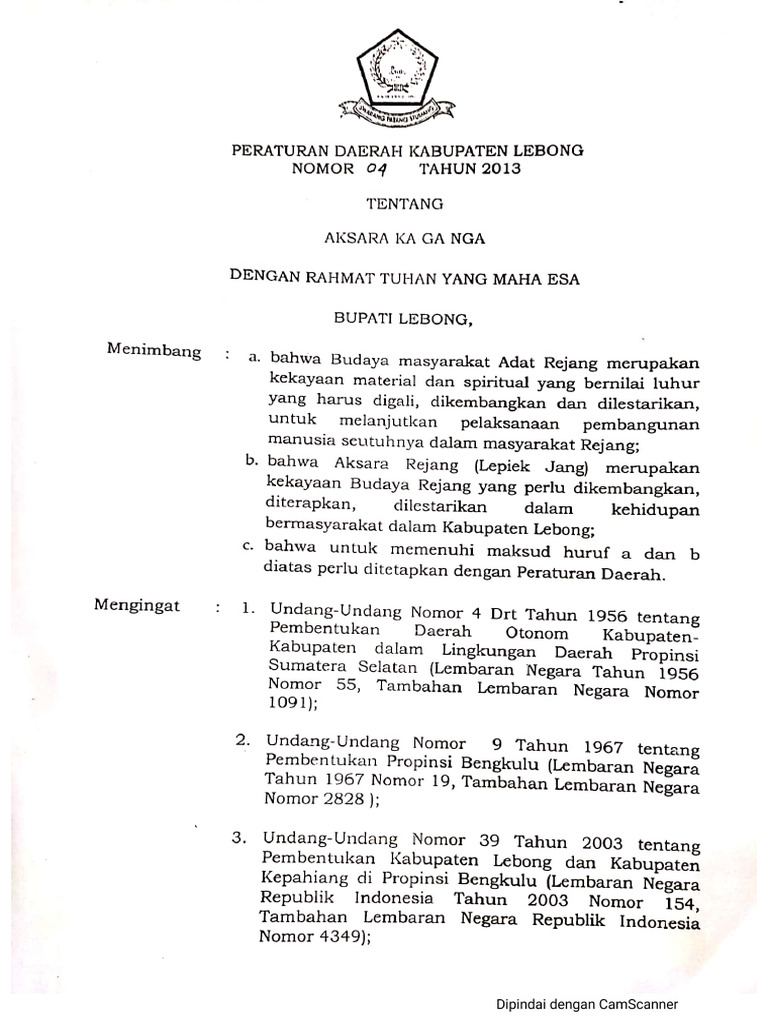 Perda No 4 Tahun 2013 | PDF