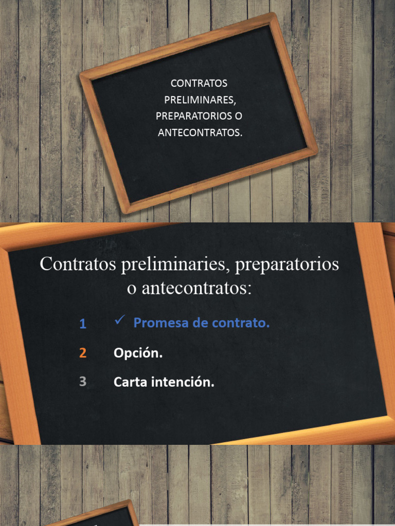 Contratos Preparatorios | PDF | Derecho contractual | Ley de obligaciones