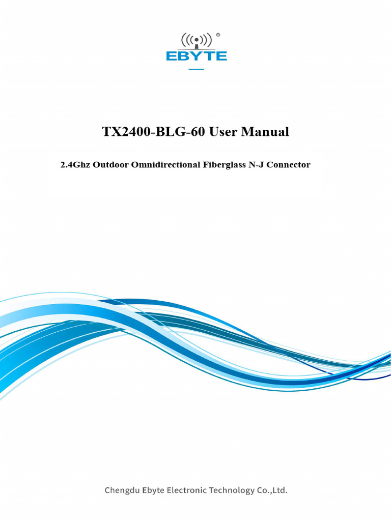 TX2400-BLG-60 UserManual en v1.0 | PDF | Antenna (Radio) | Radio Wave