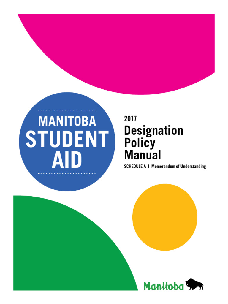 Designation Policy Manual | PDF | Student Financial Aid In The United ...