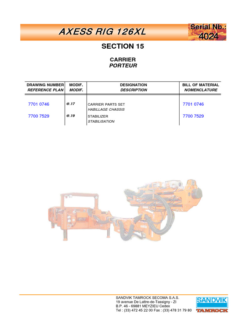 S15 Carrier | PDF | Manufactured Goods | Mechanical Engineering
