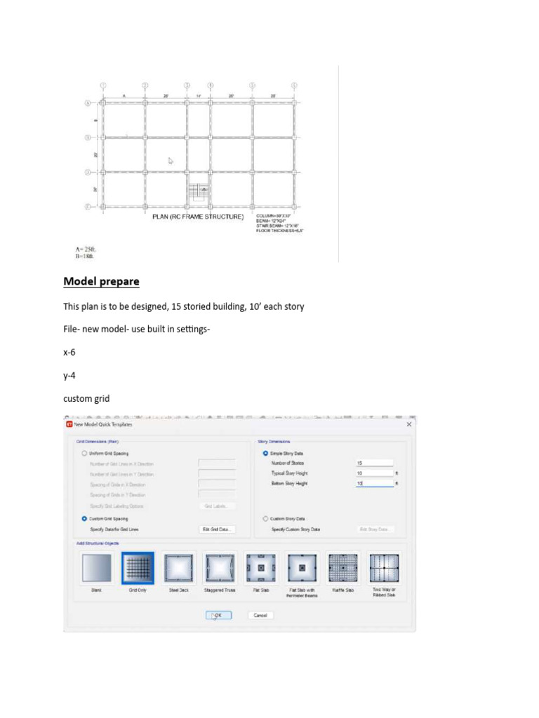 Etabs High Rise Modeling Steps | PDF | Beam (Structure) | Mechanics