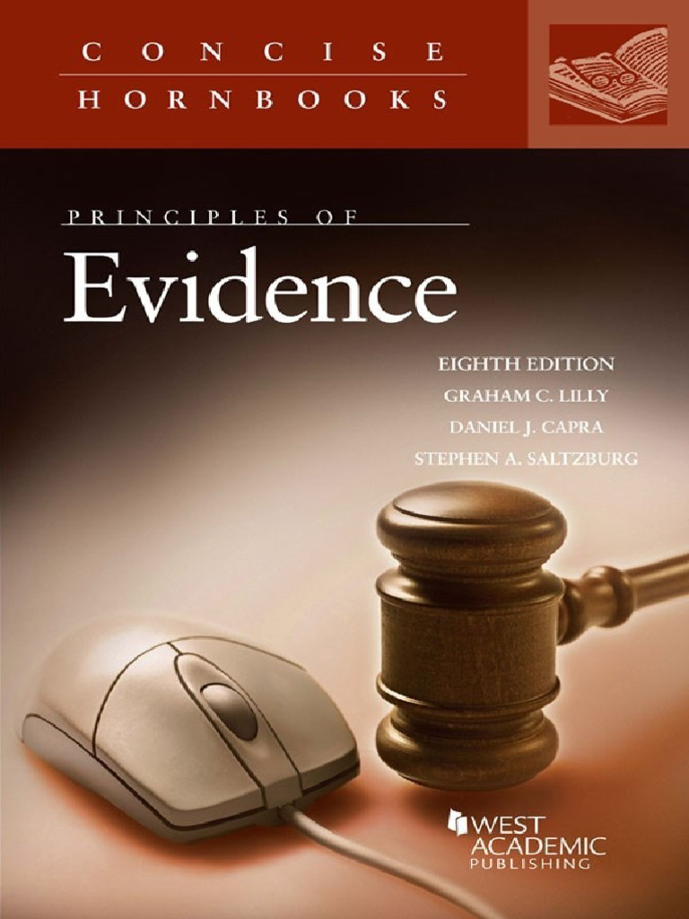 Principles of Evidence (Concise Hornbooks) | PDF | Evidence (Law ...