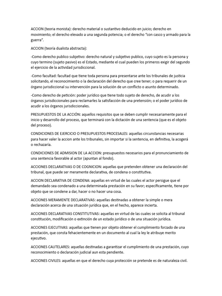 Conceptos DPC 2 | PDF | Sentencia (ley) | Jurisdicción