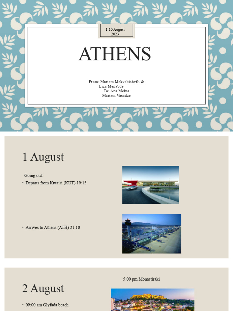 Athens | PDF | Social Science | Travel