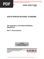SANS 10400-T 2020 | PDF | Firefighting | Wall