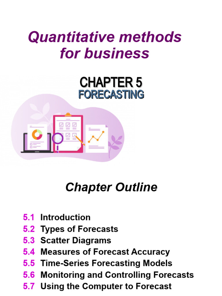 Lecture 4 & 5 - Chapter 5 - Forecasting | PDF | Forecasting | Seasonality Lecture 4 & 5 - Chapter 5 - Forecasting | PDF | Forecasting | Seasonality