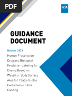 Allowable Excess Fill Volume | PDF | Food And Drug Administration ...