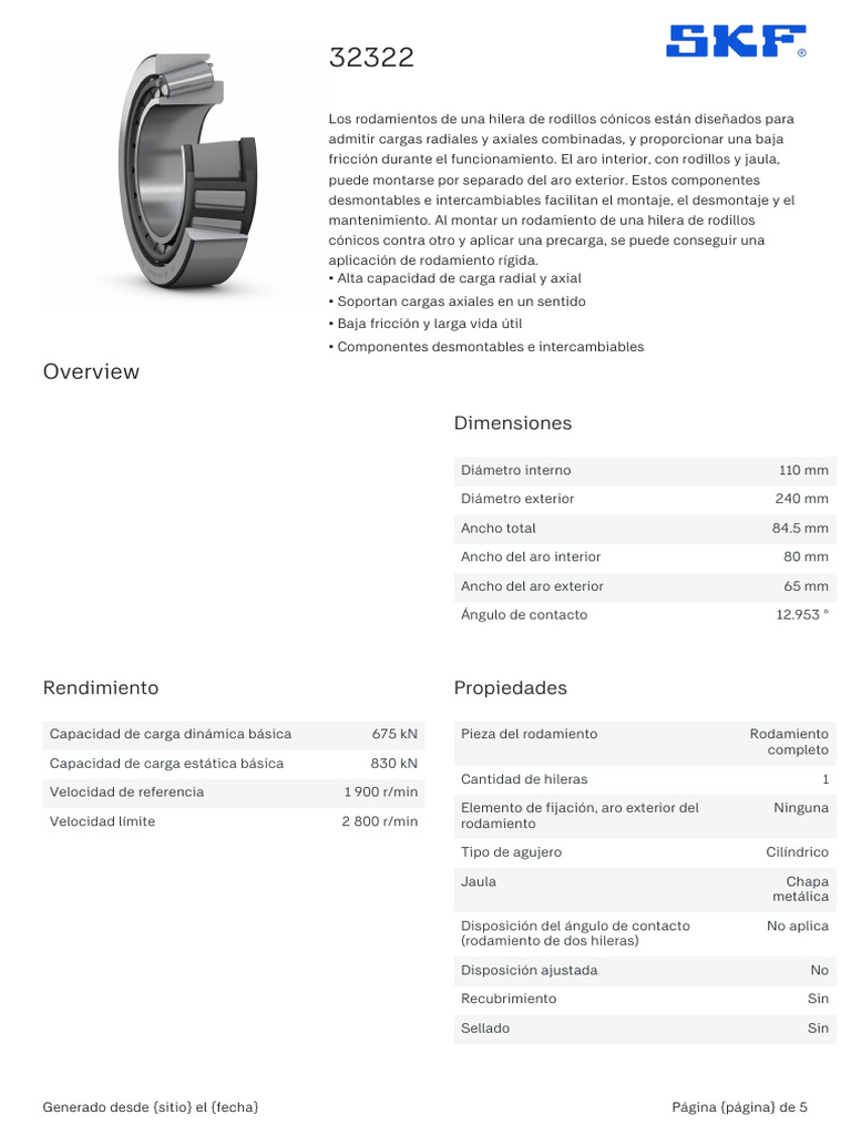 SKF 32322 Specification | PDF | Red mundial | Internet y web