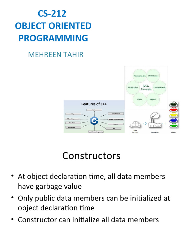 Lecture 6 Pdf Programming Constructor Object Oriented Programming