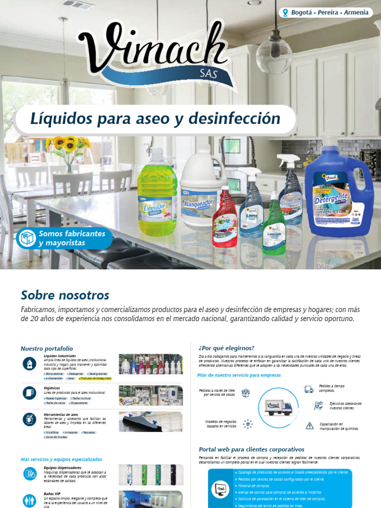 Catálogo Líquidos Vimach_Alta-comprimido | PDF | Detergente | Blanqueador