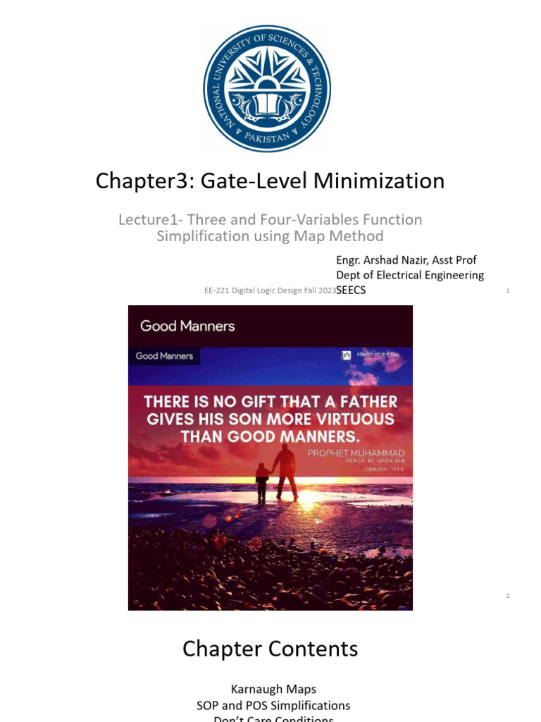 Lecture1 Chapter3 - Introduction To Map Method, Function Simplification Using Three and Four ...