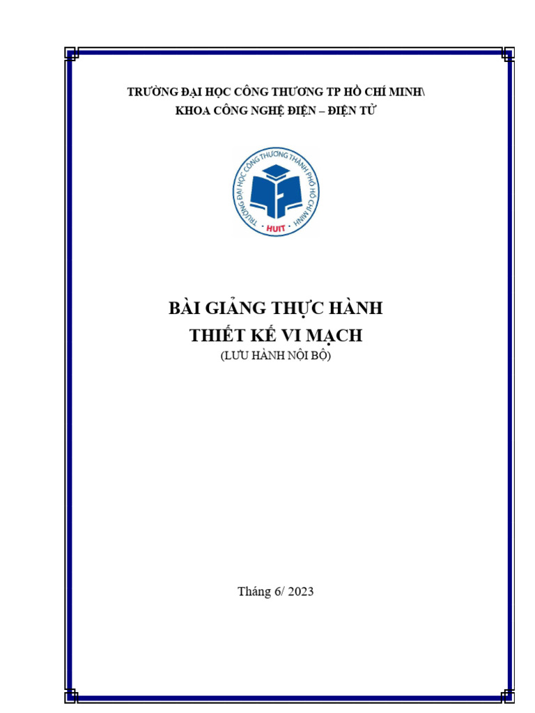 5. BG - TH Thiết Kế Vi Mạch | PDF