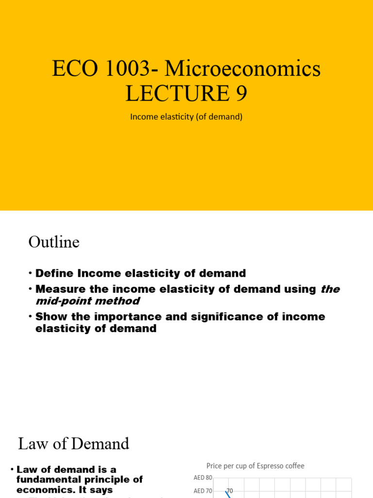 Unit 7 Elasticity of Income | PDF | Demand | Elasticity (Economics)