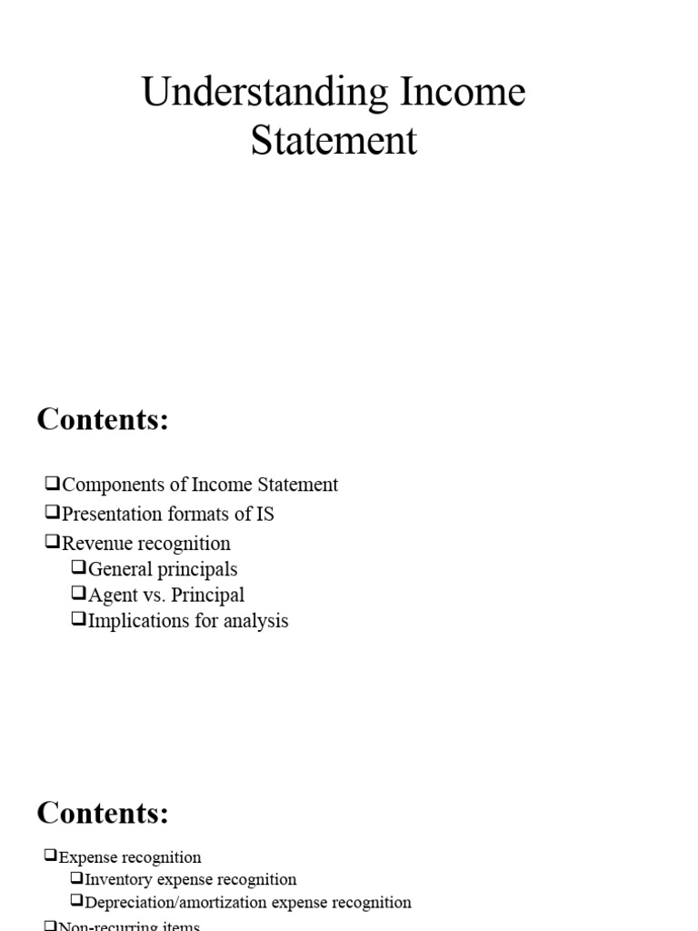 Chapter 2 Income Statement With Review Questions | PDF | Income ...