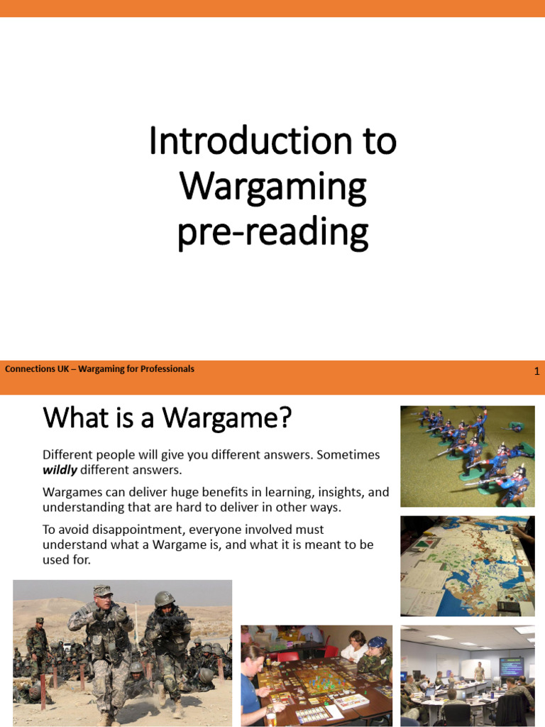 Introduction To War Gaming | PDF