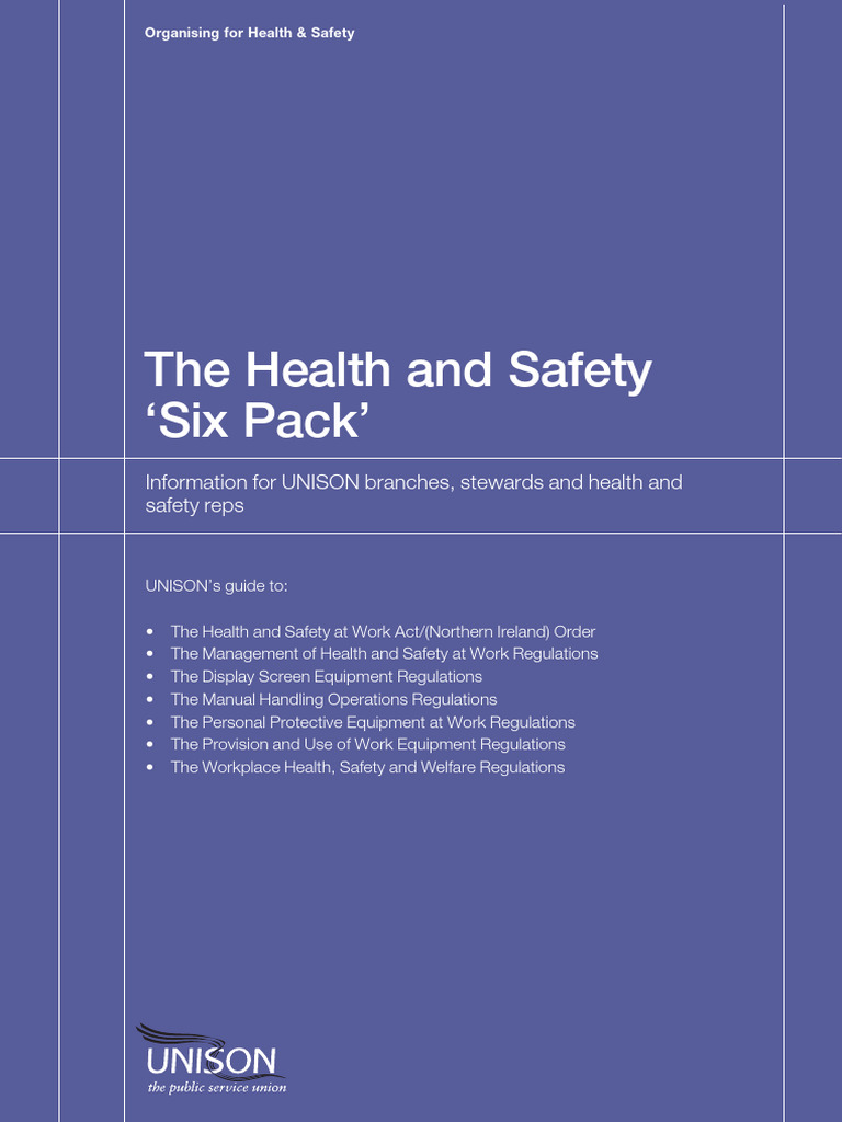 Health and Safety 6 Pack | PDF | Occupational Safety And Health ...