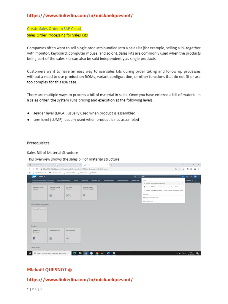 Sales Order Processing For Sales Kits | PDF | Microcomputers | Computer Engineering