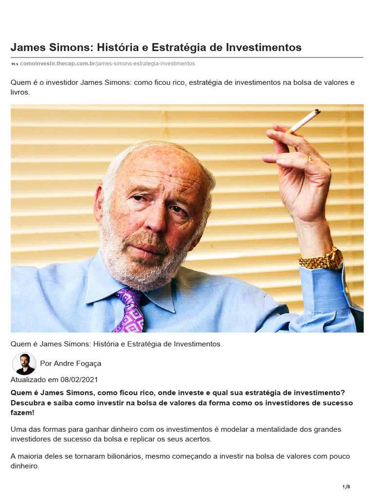 JAMES - SIMON - História e Estratégia de Investimentos | PDF ...