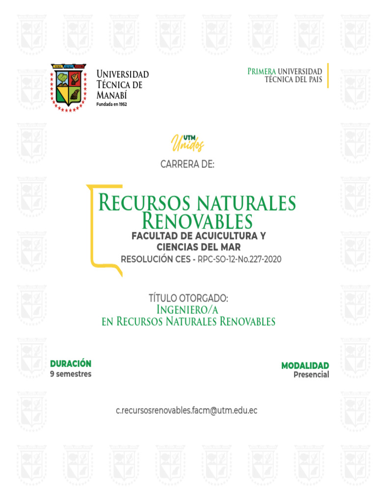 Recursos Naturales Renovables | PDF | Entorno natural | Ecología