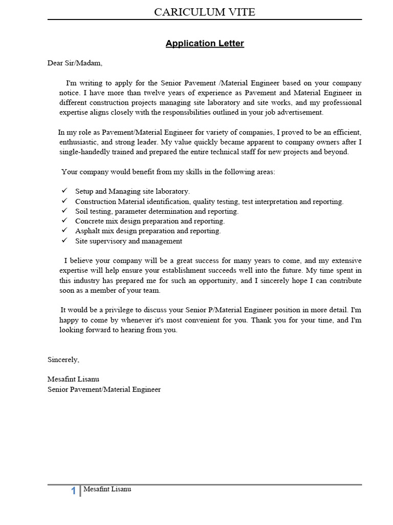 Mule Sample CV | PDF | Road Surface | Road