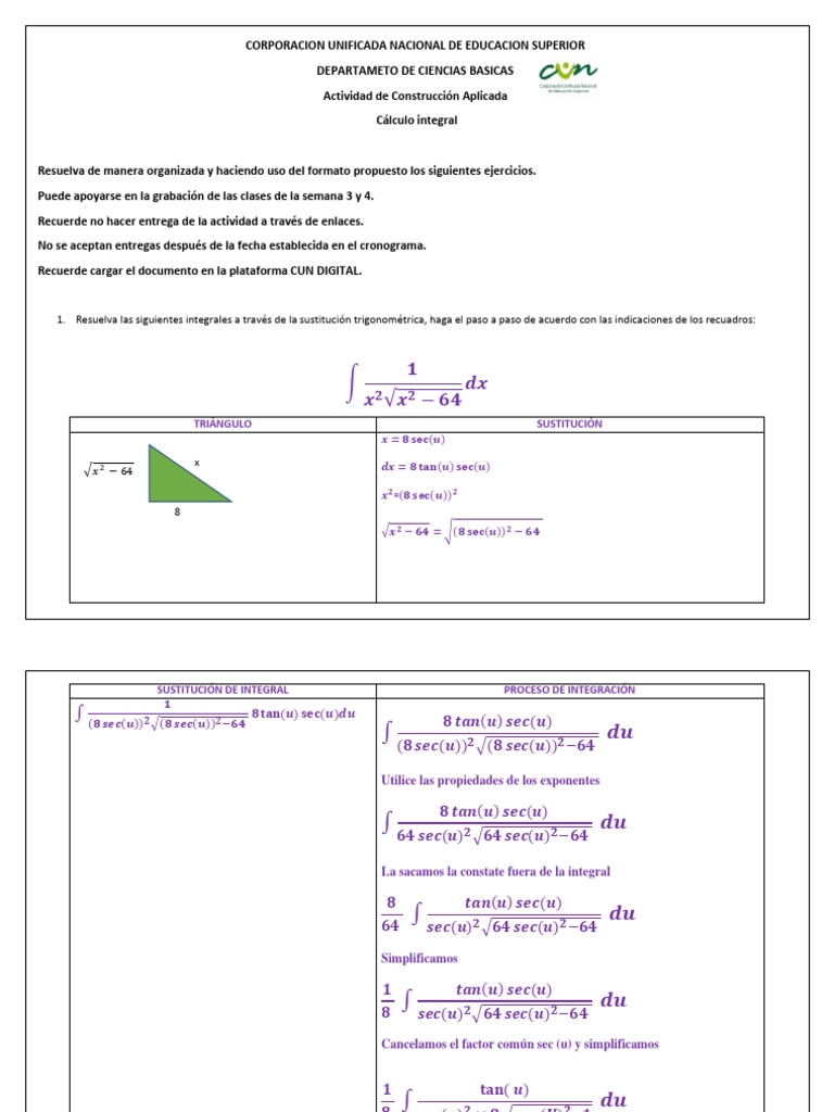 Aca 2 - Cálculo Integral | PDF | Integral | Matemáticas Aplicadas