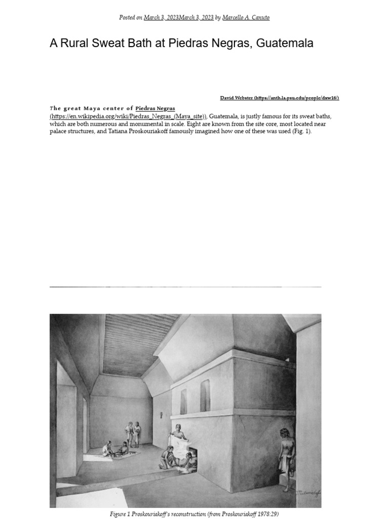 Sweat Bath Discovery at Piedras Negras | PDF | Maya Civilization