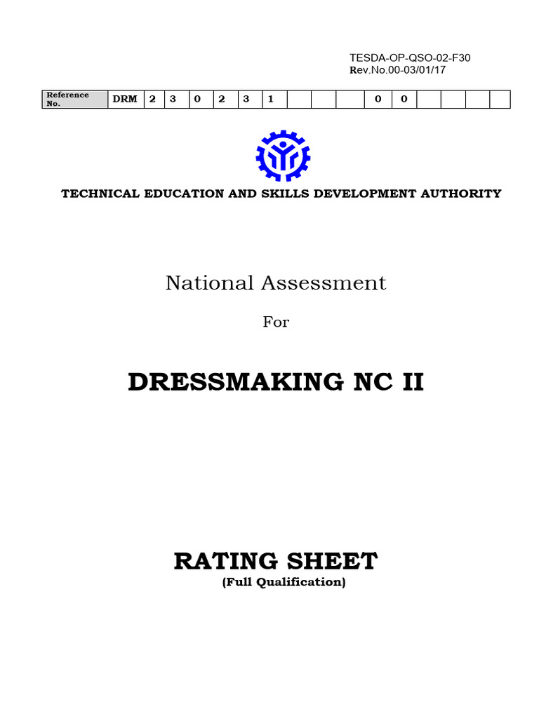 Sample of Rating Driving NC II | Download Free PDF | Accuracy And Precision