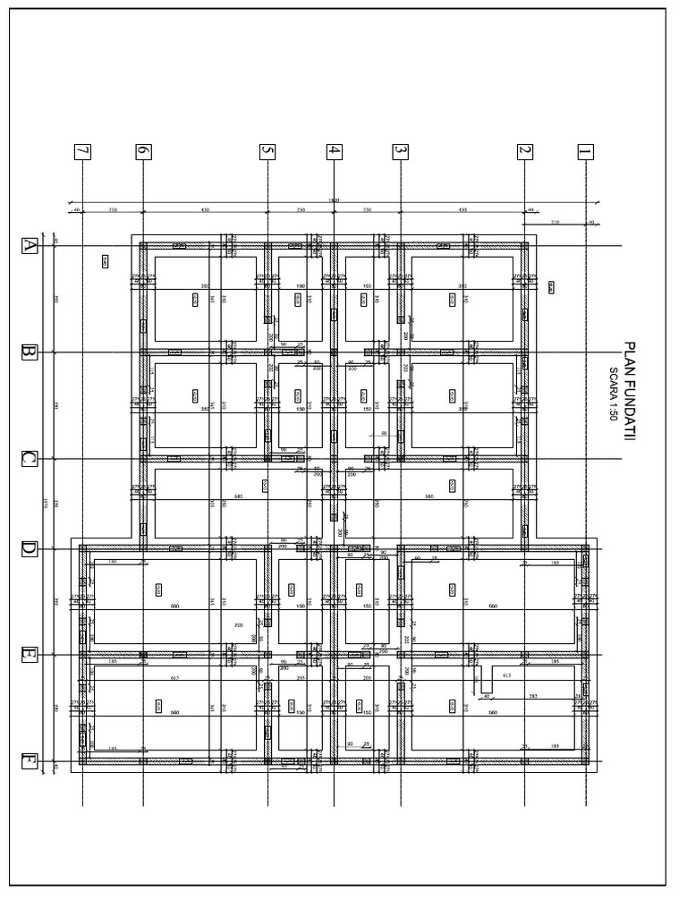 Plan Fundatii 1 | PDF