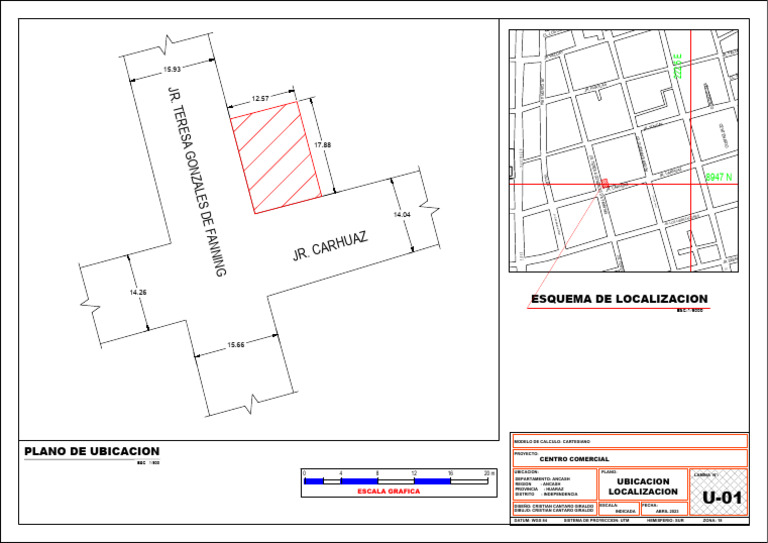 Plano de Ubicacion y Localizacion | Descargar gratis PDF | Tecnología geográfica | Geodesia