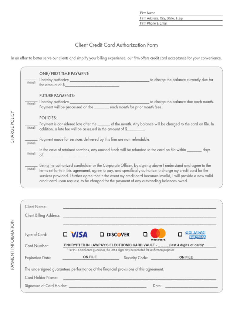 CC Form | PDF | Credit Card | Payments