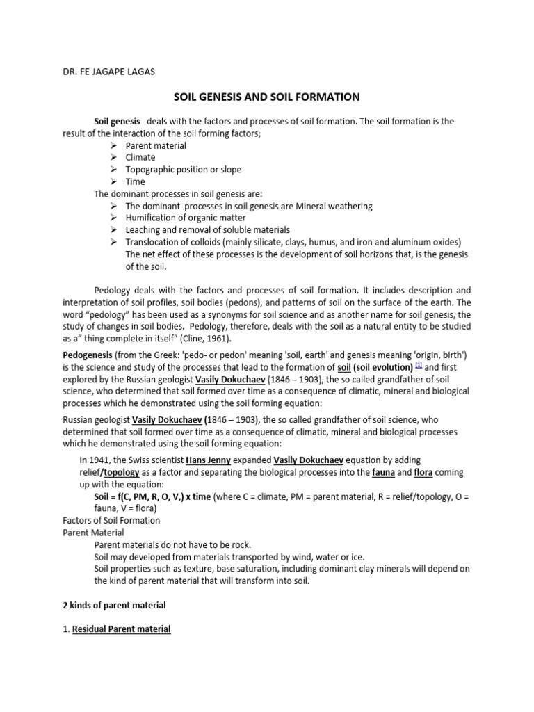 Soil Genesis and Soil Formation | PDF | Soil | Sedimentary Rock